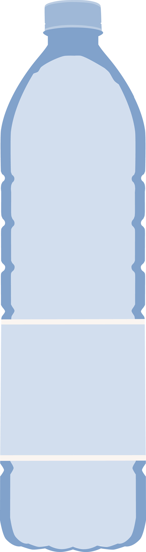 Vector Water Bottle Template Material 03 Vector Other Free Download