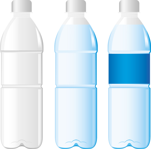 Vector Water Bottle Template Material 05 Vector Other Free Download