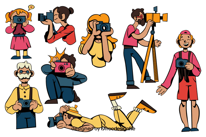 Photographer vector free download