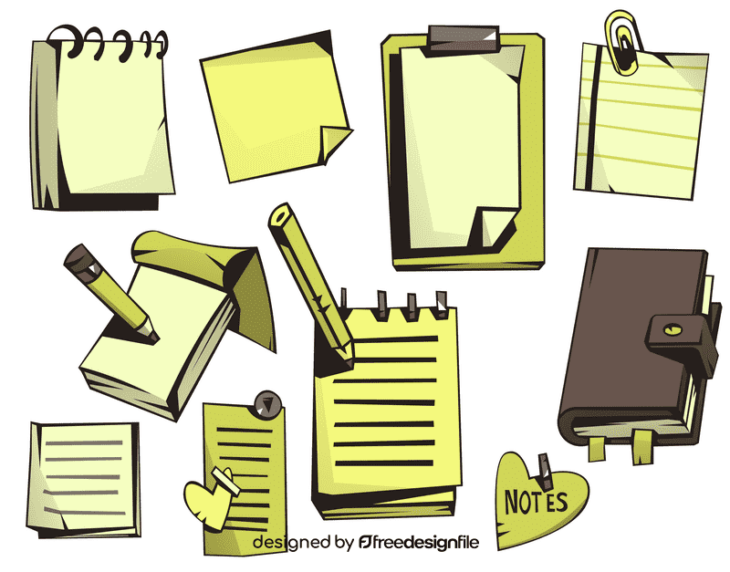 Notepad vector free download