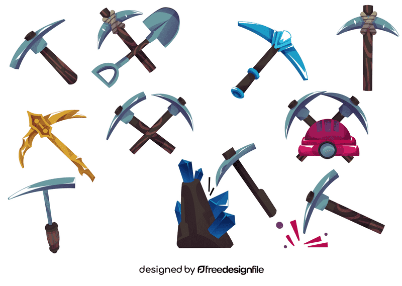 Pickaxe vector free download