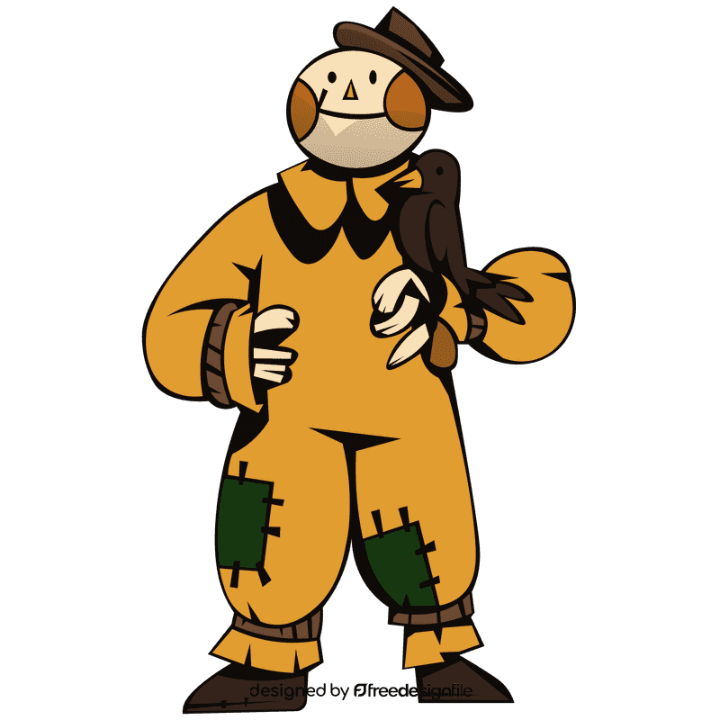 Scarecrow standing clipart free download