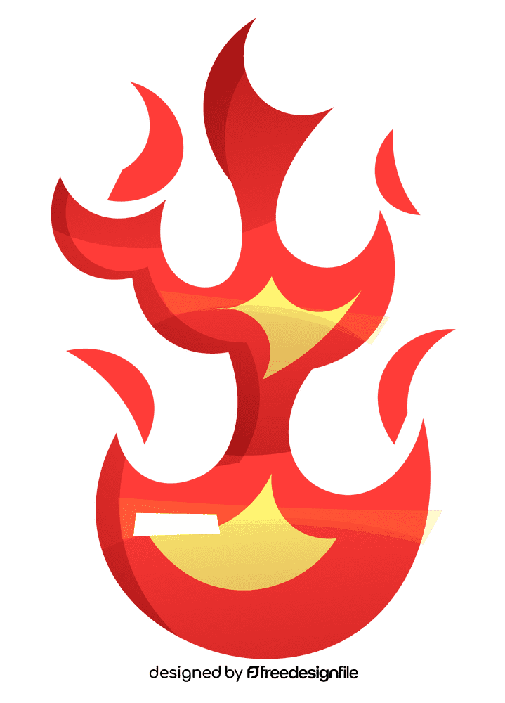 Flame symmetrical clipart free download