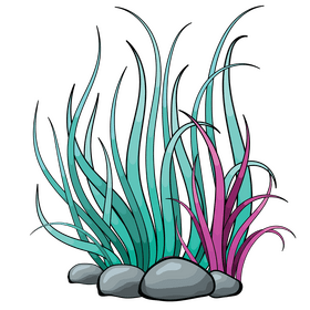 how to draw ocean plants