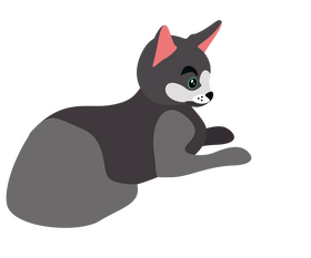 Dark Gray Cat Clipart Free Download