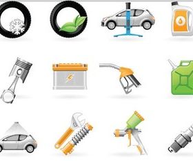 Modern Auto Parts vector design free download