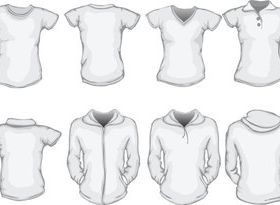 Different Clothes elements vector 02 free download