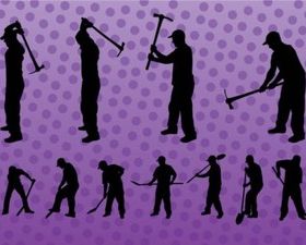 Digger vector - for free download