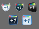 5 Free Google +1 Icons free download