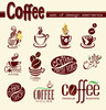 Coffee logo design elements vector free download