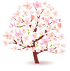 Different Spring tree elements vector 04 free download