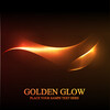 Set of golden glow Backgrounds vector graphic 01 free download