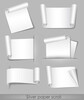 Set of Blank paper design vector material 14 free download