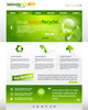 Green ECO Website Template design vector 04 free download
