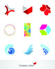 Creative 3D Logo design vector set 01 free download