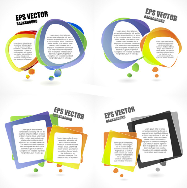 Language Dialog Frames Vector Free Download