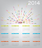 2014 new year calendar design vector 01 free download