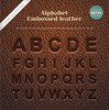 Embossed leather alphabet vector free download