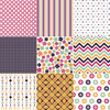 Beautiful fabric patterns vector material 05 free download