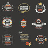 Vintage royal beer labels with badges vector 03 free download