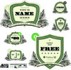 Classic financial labels vector graphics 03 free download