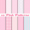 Cute pink pattern vector graphics free download