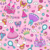 Cute princess elements pattern vector free download