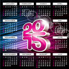 Grid calendar 2015 with abstract background vector 02 free download