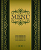 Vector menu with gold frame material 01 free download