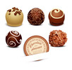 Realistic chocolate design vectors free download