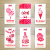 Cute sweet cards vectors material 05 free download