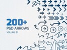 PSD arrows material graphics free download