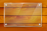 Glass frame with wood textures background vector 04 free download