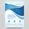 Blue style corporate brochure cover design vector 04 free download