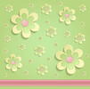 Spring paper flower background art vector 01 free download
