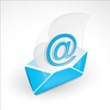 Blue email icon creative vector free download