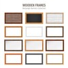 Rectangle wooden frames vector free download