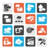 Rounded square cloud storage icons 02 free download