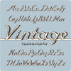 Vintage auto fonts vector free download