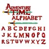 Adventure time alphabet PSD styles free download