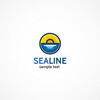 Sea line logo design vectors free download