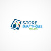 Store smartphones tablets logo design vectors free download