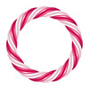 Round candy cane vector frame 01 free download