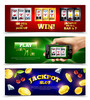 jackpot machine horizontal banners vector free download