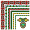 Decorative border corner ethnic styles vector 04 free download