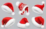 Christmas hat design set vector 01 free download