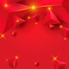 Red triangle background with star light vector free download