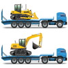 trailer illustration vector free download