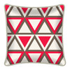 Abstract triangle pattern with pillow template vector free download