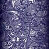 Blue decor pattern design vector free download